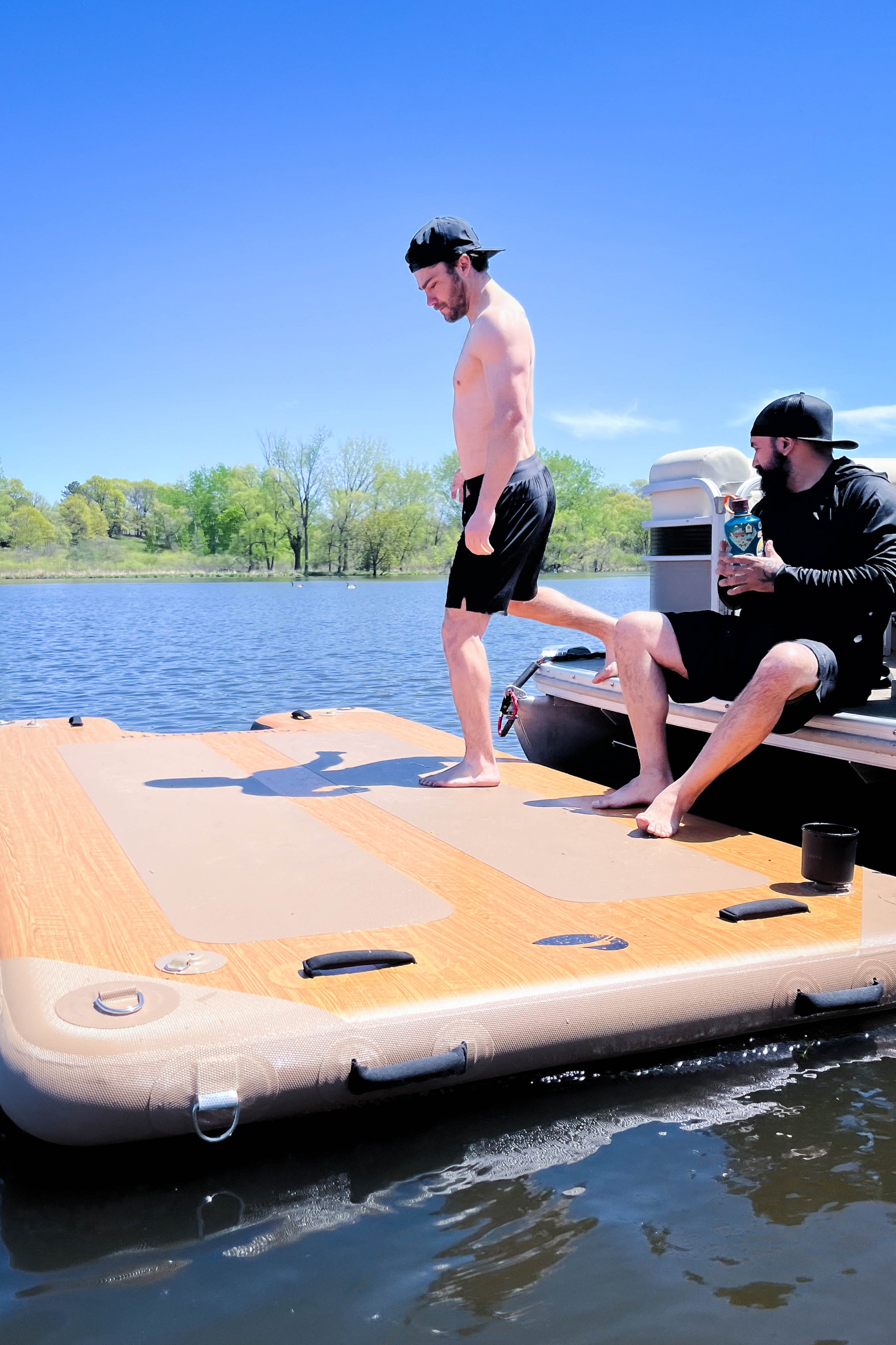 Utility Dock with Ramp | Inflatable Dock and Swim Platform